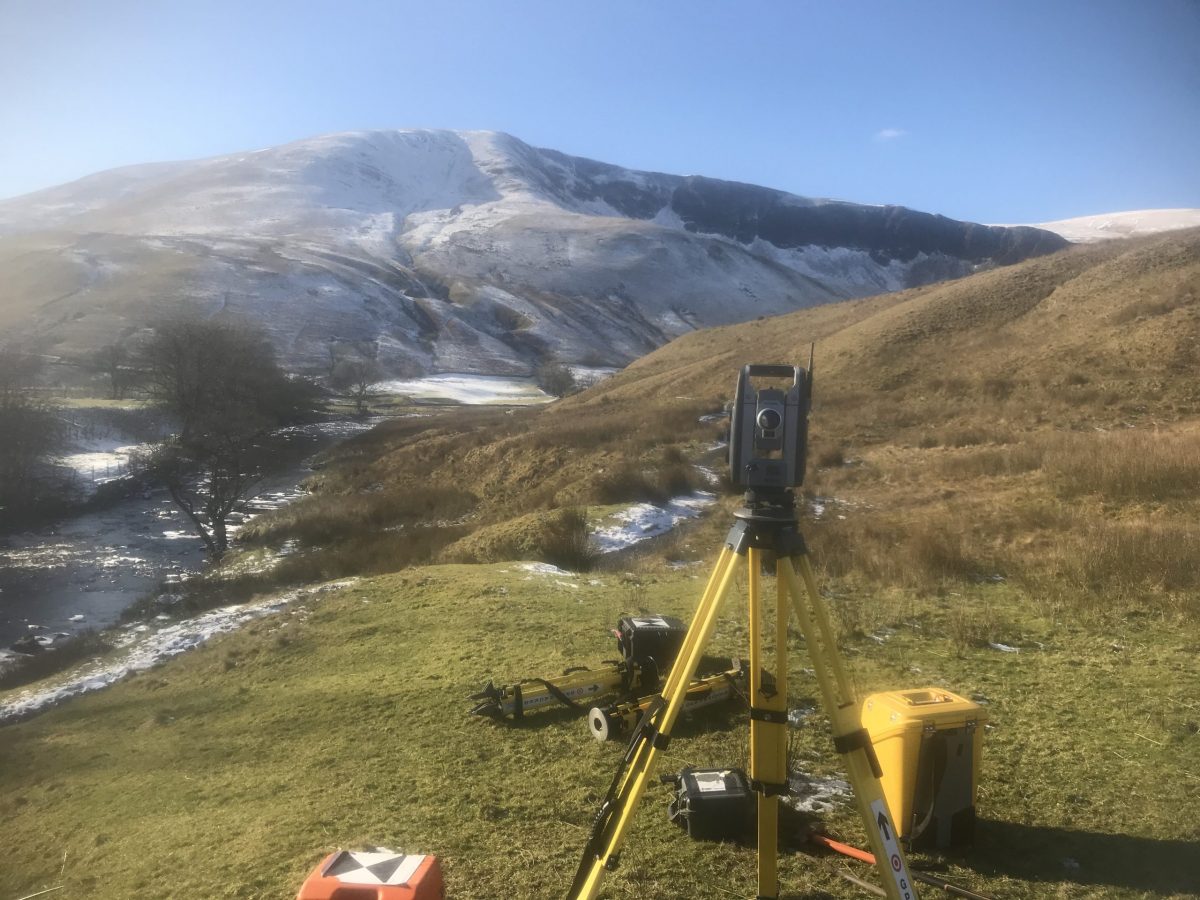 Topographical Survey beneath the Calders, Sedbergh - D2R Survey Ltd